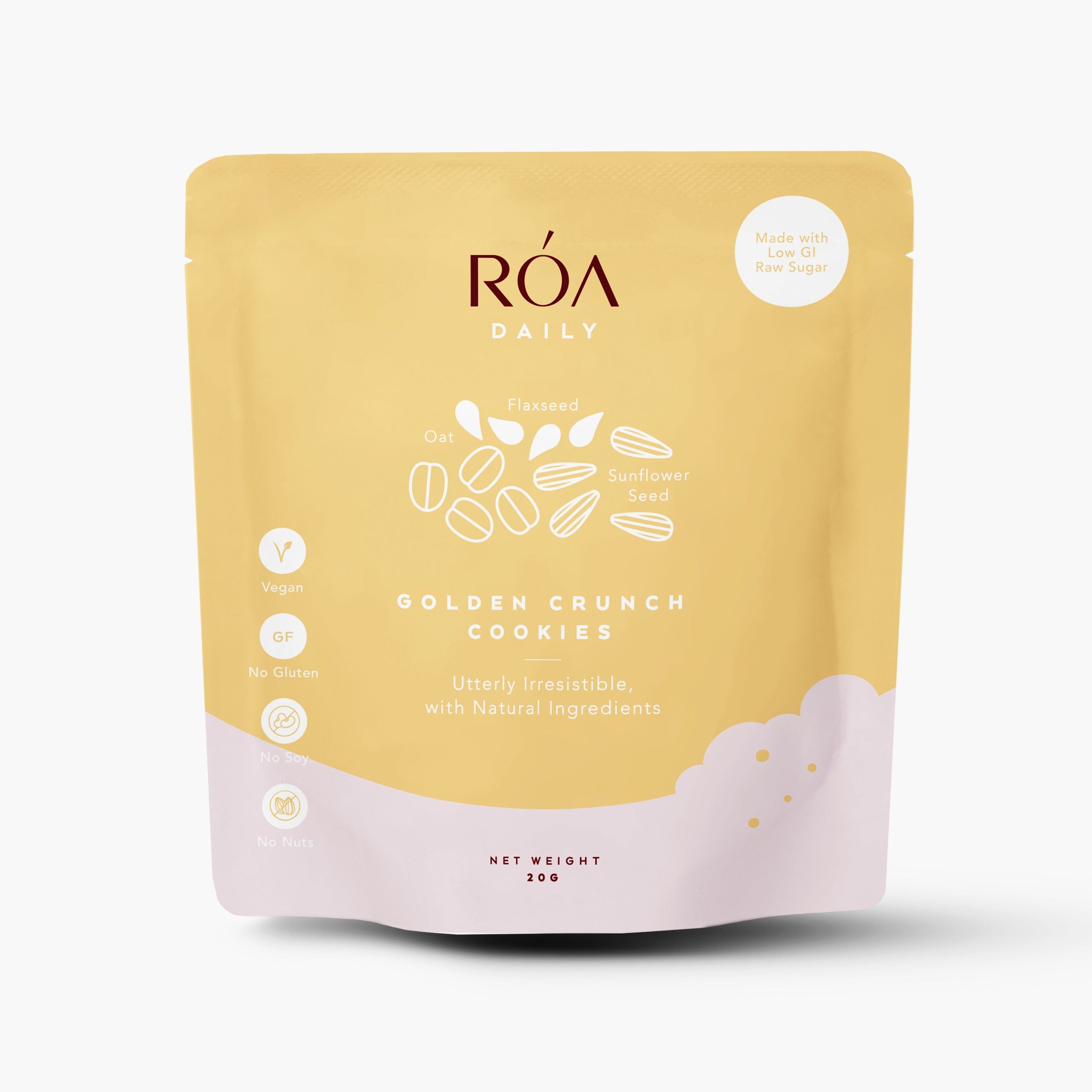 RÓA DAILY GOLDEN CRUNCH COOKIES 20G